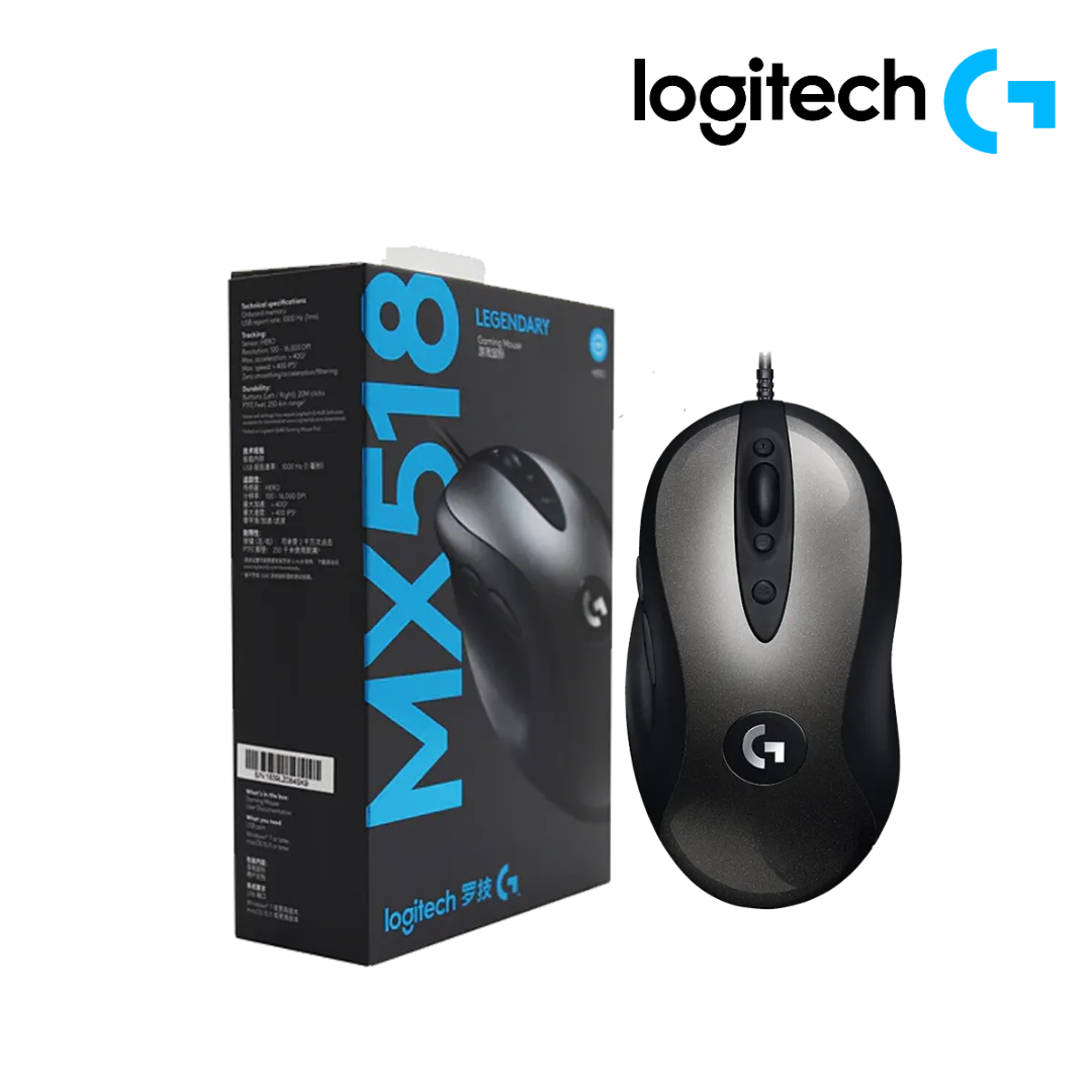 Logitech MX518 Legendary Gaming Mouse With HERO Sensor (OPEN BOX ...