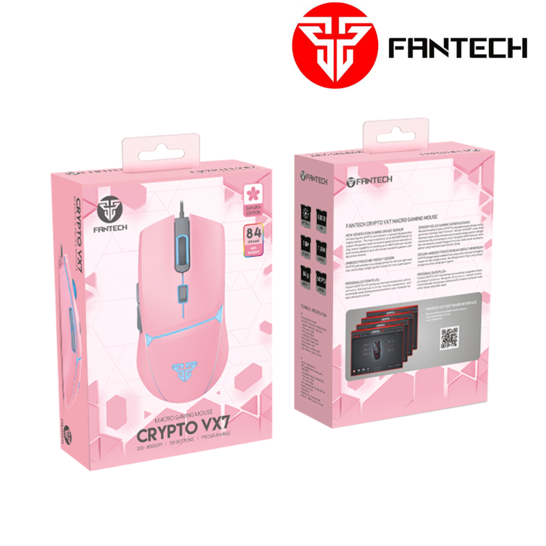 Fantech CRYPTO VX7 SAKURA EDITION Macro Gaming Mouse – Digital-outlet-lb